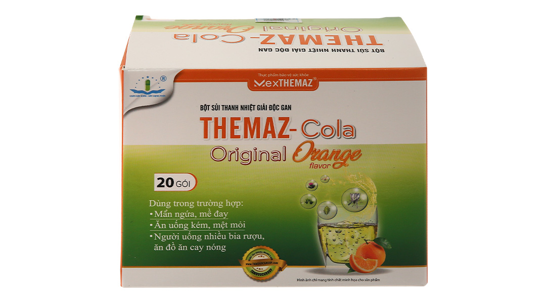 Themaz-Cola Original Orange Flavor Hộp 20g - 05/2026 | nhathuocankhang.com