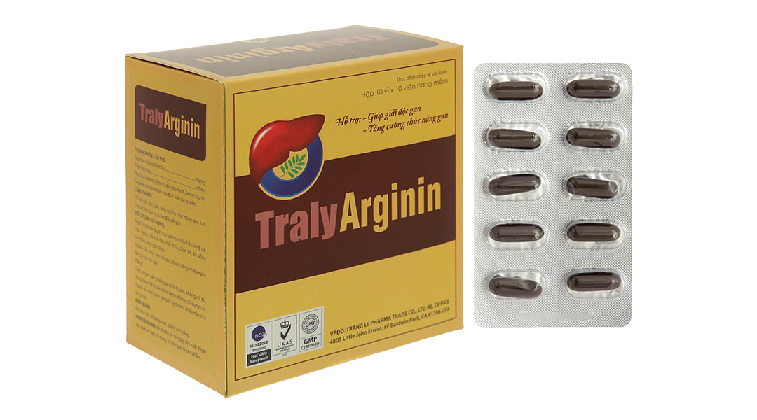 Traly Arginin hộp 100 viên - 08/2025 | nhathuocankhang.com