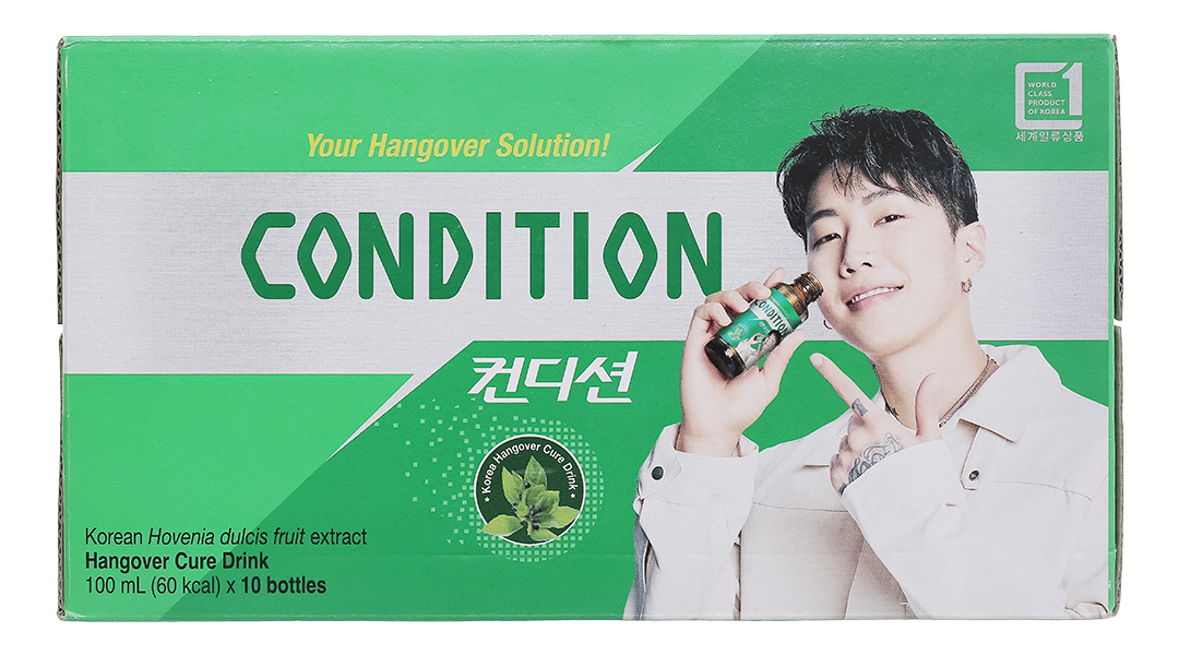 Thực phẩm bảo vệ sức khỏe Nước Uống Giải Rượu Condition 100ml hộp 10 ...