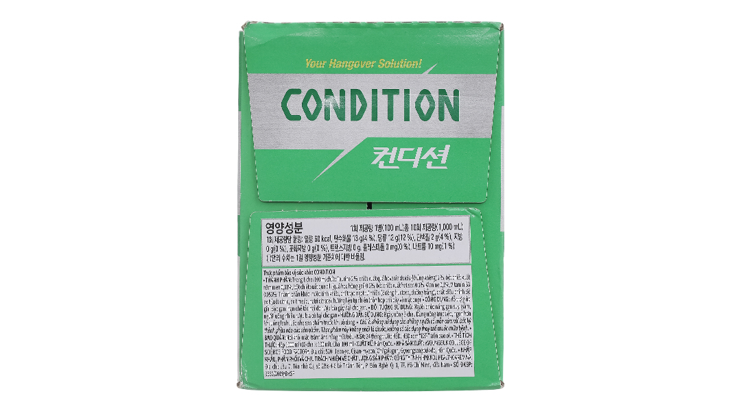 Thực phẩm bảo vệ sức khỏe Nước Uống Giải Rượu Condition 100ml hộp 10 ...