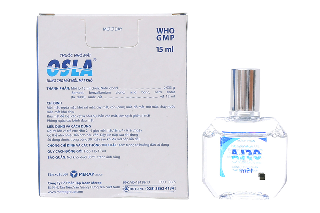 Thuốc nhỏ mắt Osla rửa mắt, trị ngứa, mỏi mắt, khô rát mắt - 02/2026 ...