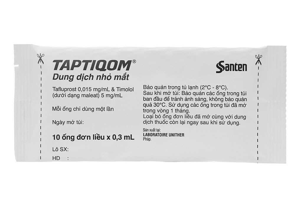 Thuốc nhỏ mắt Taptiqom 0.3ml hộp 30 ống-Nhà thuốc An Khang