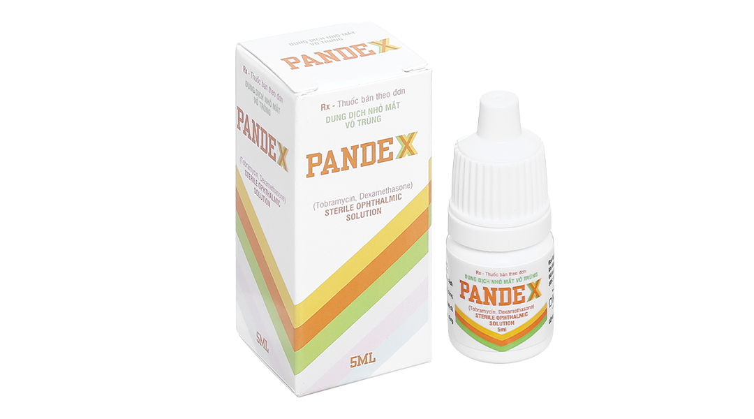 Dung dịch nhỏ mắt Pandex trị viêm kết mạc, viêm giác mạc lọ 5ml - 12/ ...