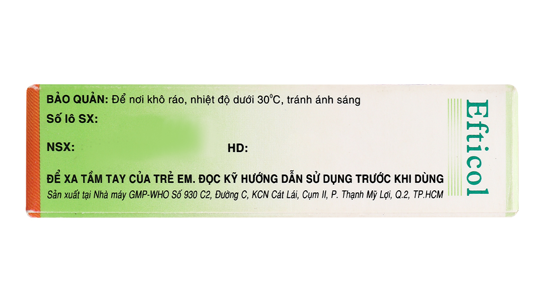 Dung dịch nhỏ mắt, mũi Efticol 0,9% chống kích ứng mắt, sát trùng nhẹ ...